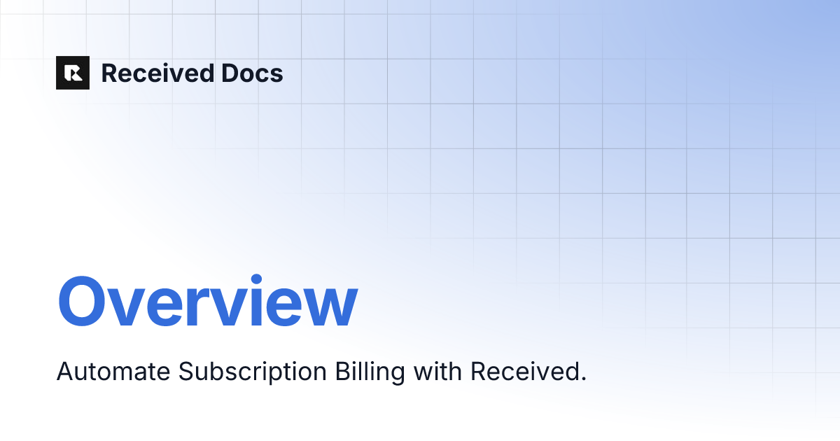 Overview | Received Docs